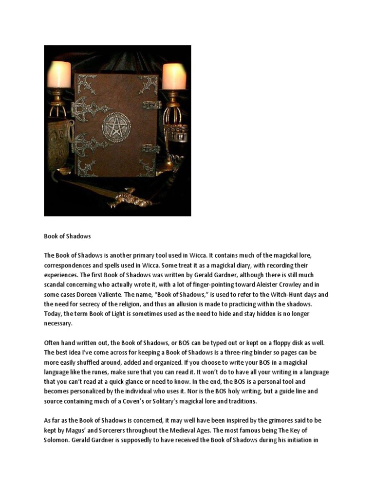 Book of Shadows | PDF | Book Of Shadows | Reclaimed Words