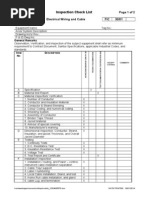 Electric Motor Inspection Checklist | PDF