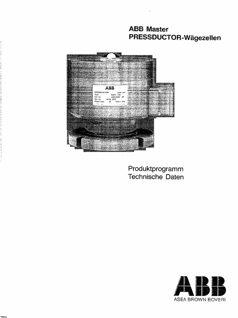 Load Cell Catalogue of ABB | PDF