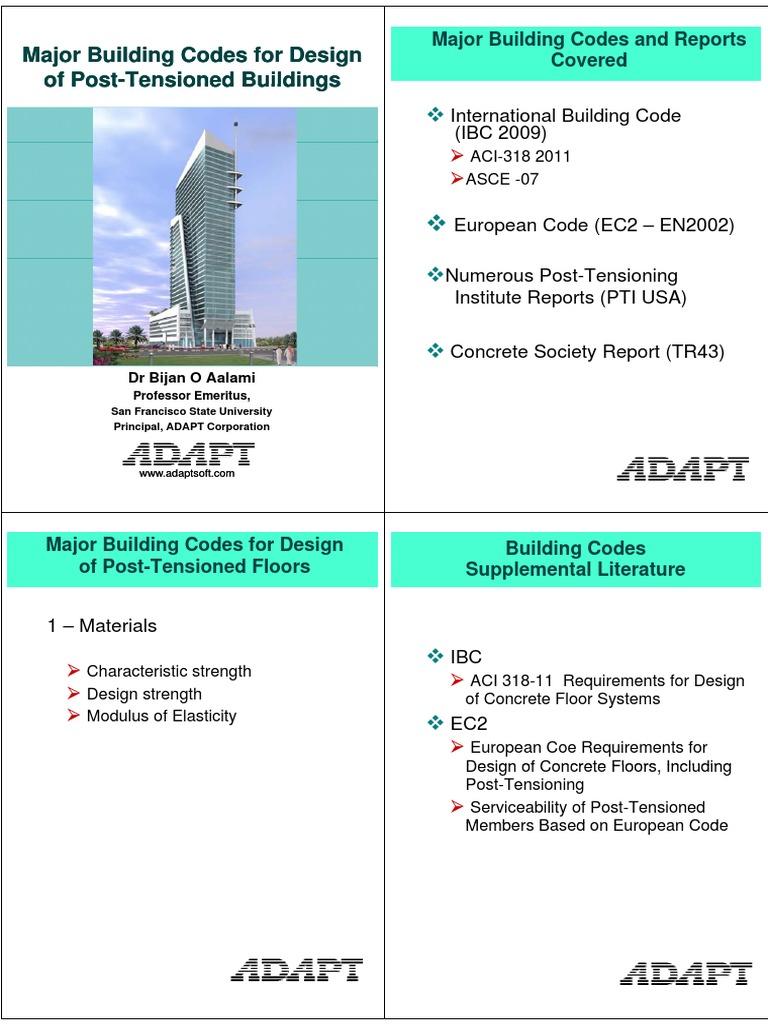 4 Building Codes ACI EC2 | Download Free PDF | Prestressed Concrete ...