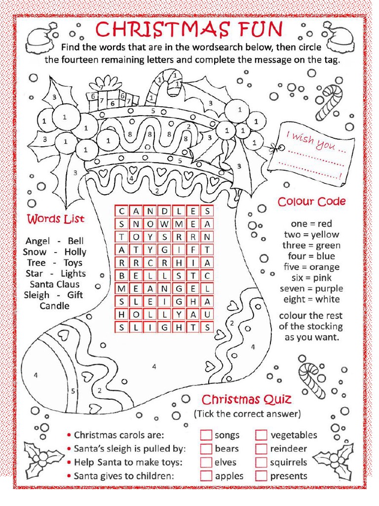 Christmas Worksheet | PDF