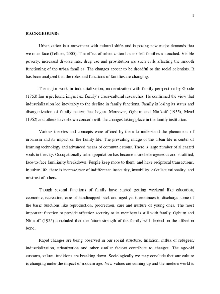 Urbanization Pdf Urbanization Family