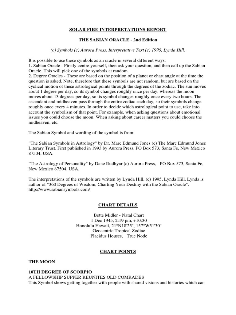 Solar Fire Interpretations Report Pdf Pdf Forgiveness Astrology