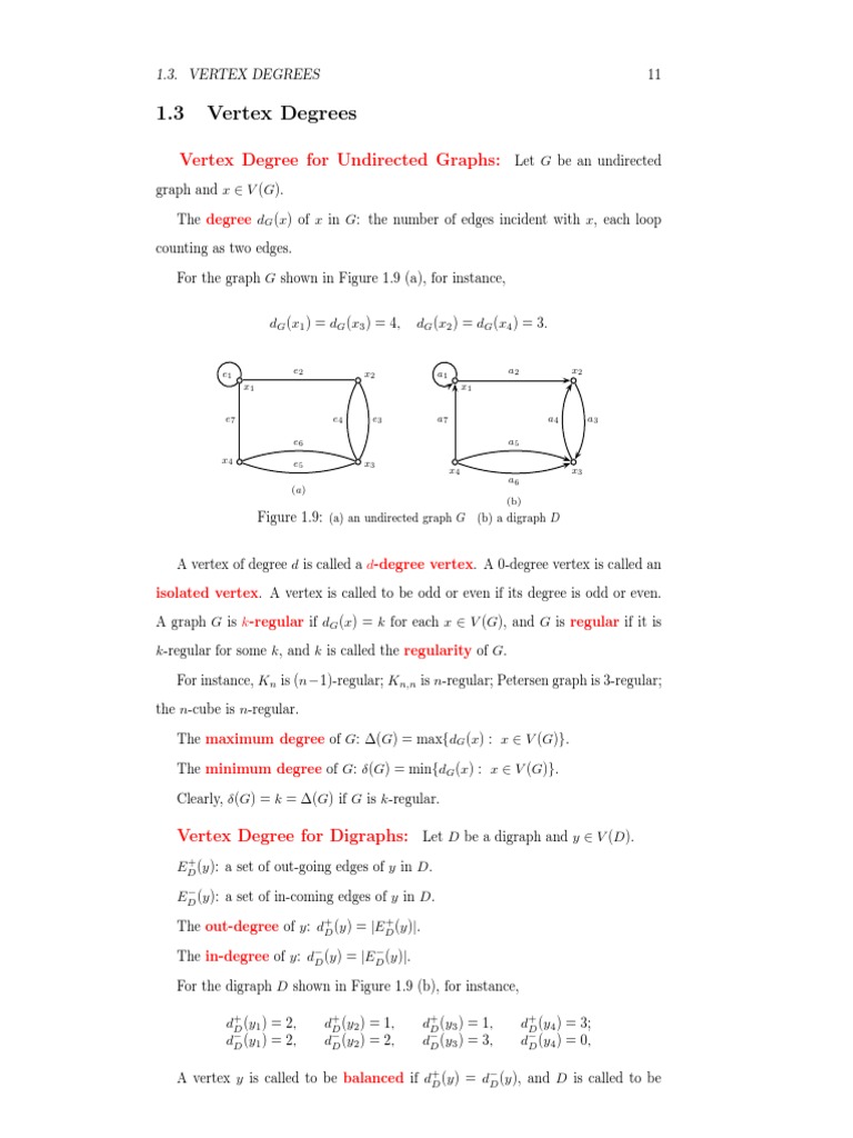 Graph Theory Chapter 2 | PDF | Vertex (Graph Theory) | Theoretical Computer Science
