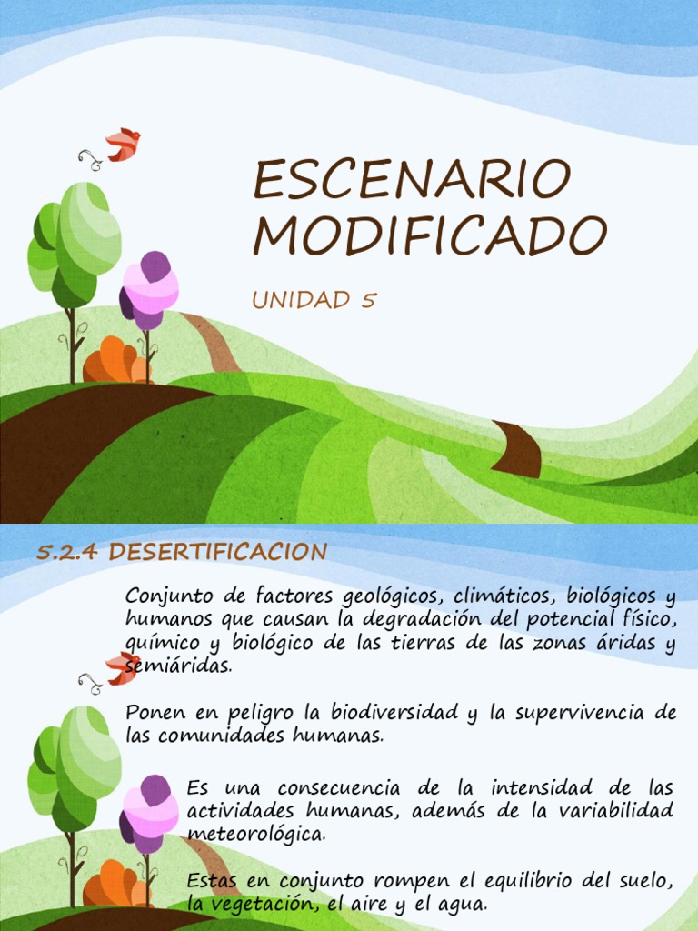 Escenario Modificado | PDF | Biodiversidad | Ecosistema