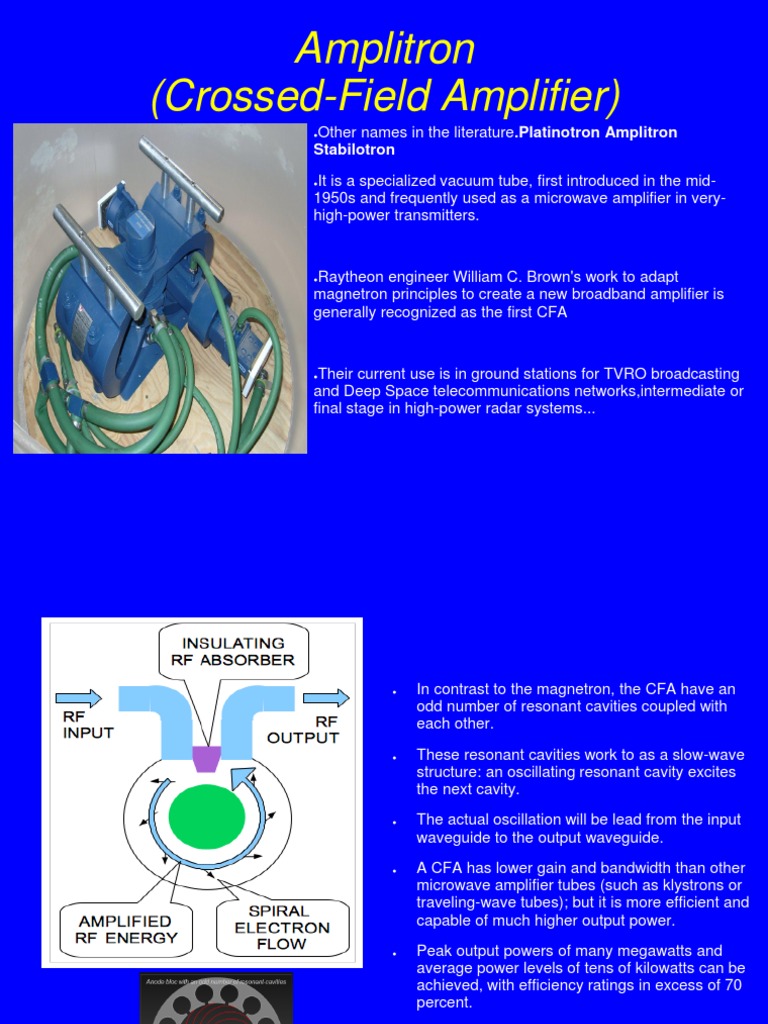 Amplitron | PDF | Amplifier | Vacuum Tube