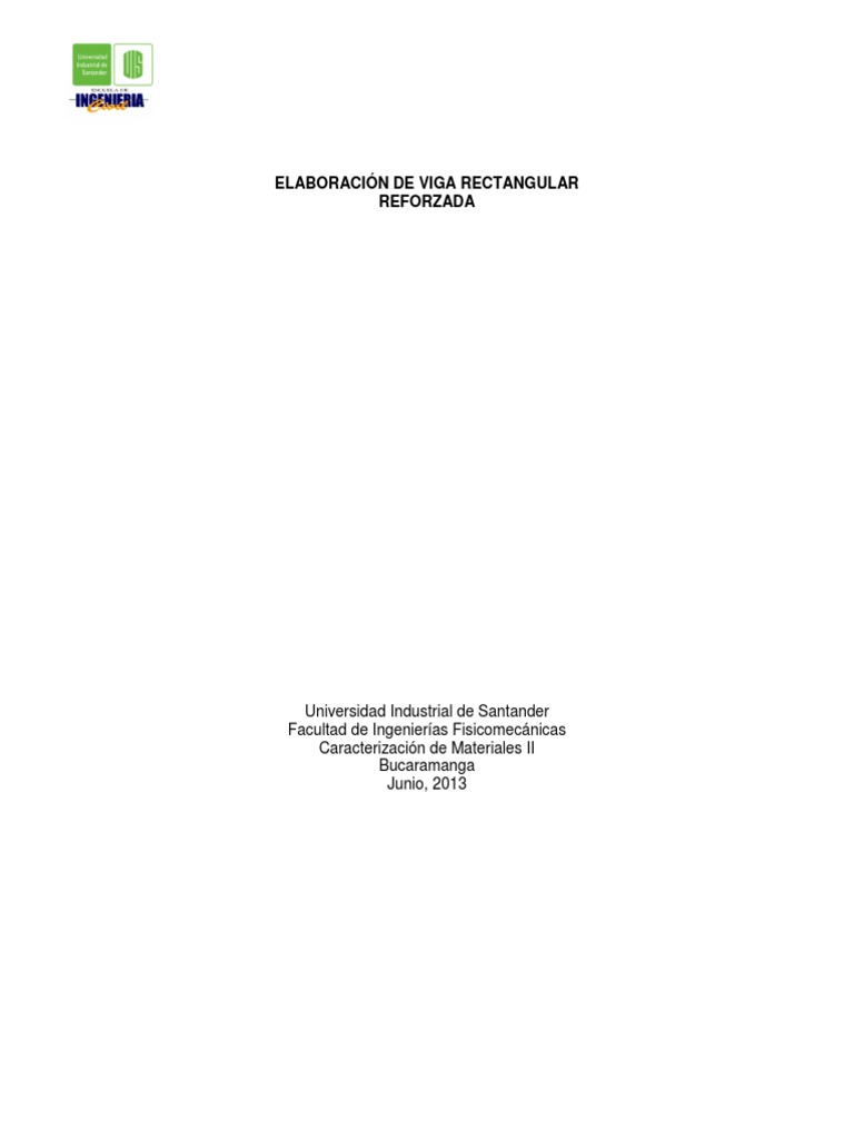 Diseño de Una Viga Rectangular | PDF | Ingeniería mecánica | Física