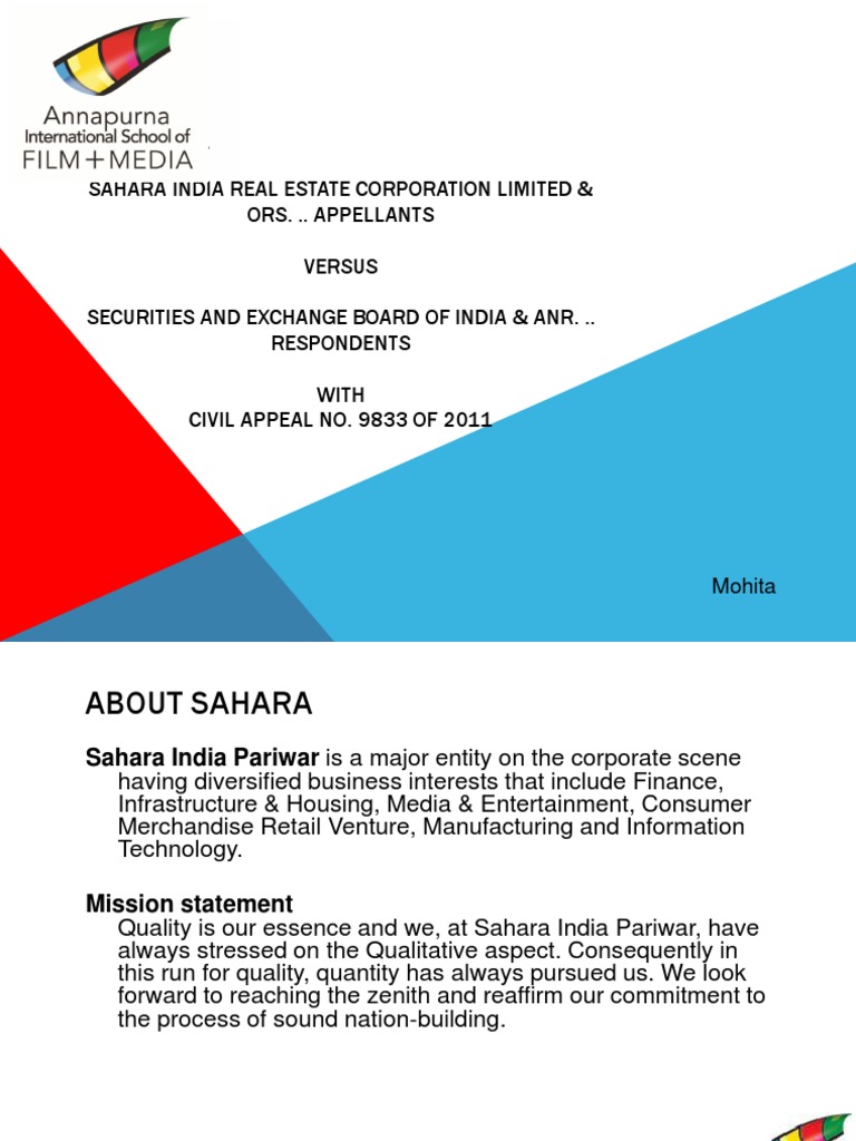 Sahara India OFCD Case Overview | PDF | Securities (Finance) | Cheque