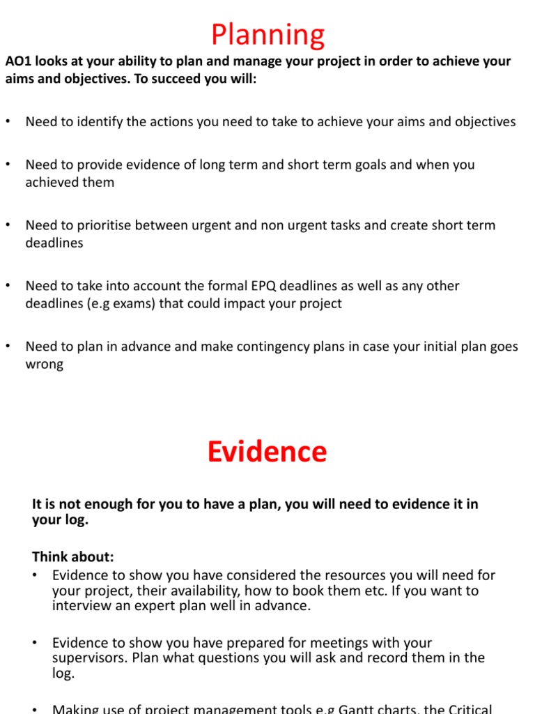 EPQ Planning and Time Management Blog | PDF | Time Management ...