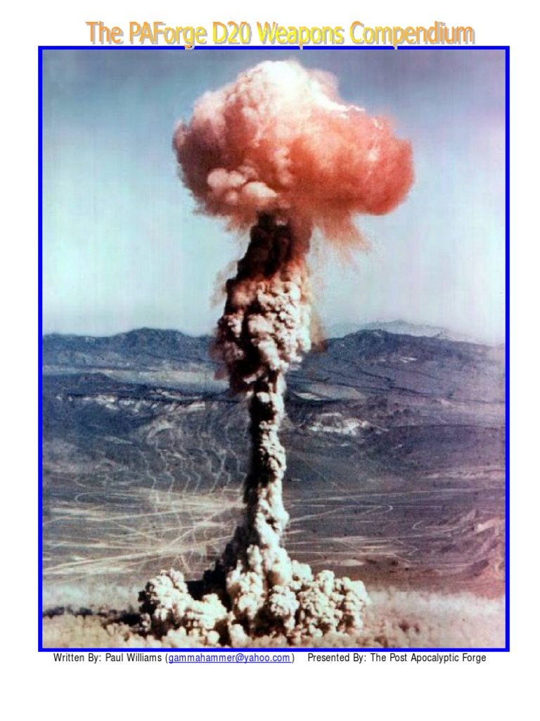 PAForge D20 Weapons Compendium | PDF | Cluster Munition | Machine Gun