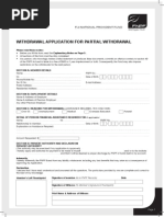 Withdrawal Application Education Form | PDF | Fee | Tuition Payments