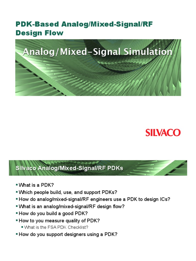 AMS-RF PDK Flow | PDF | Spice | Engineering