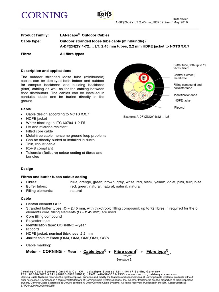 Corning SPECS | PDF | International Electrotechnical Commission ...