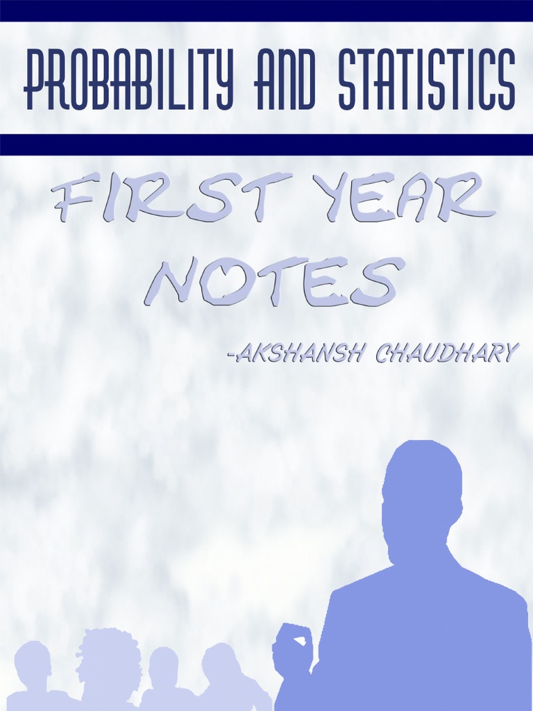 Probability and Statistics Notes - Akshansh | PDF