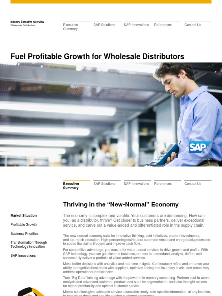 Wholesale & Distribution | PDF | Sap Se | Supply Chain