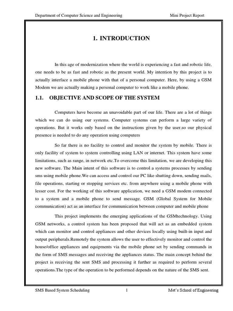 Sms Based System Scheduling, Project Report | PDF | Microsoft Visual ...