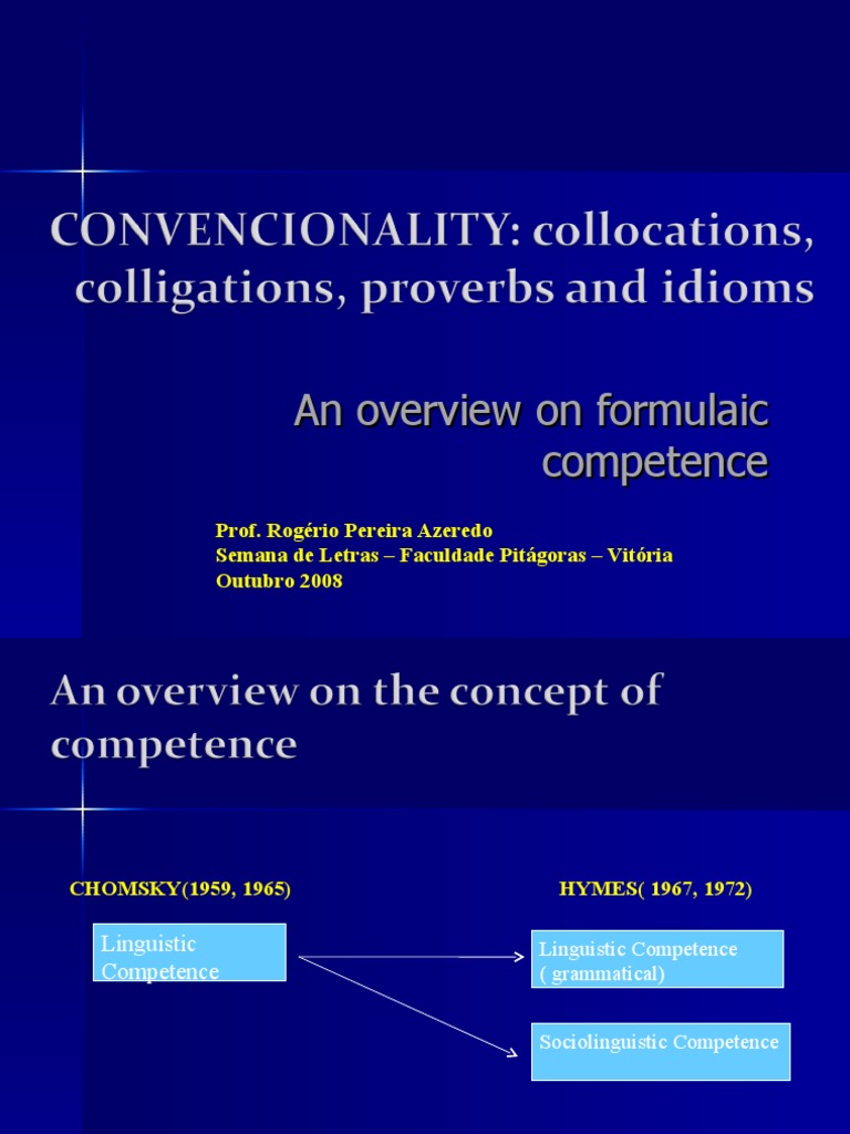 Overview of Formulaic Competence | PDF | Semiotics | Cognitive Science