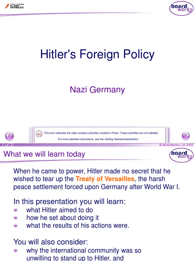 Hitler's Foreign Policy | PDF | Nazi Germany | Adolf Hitler