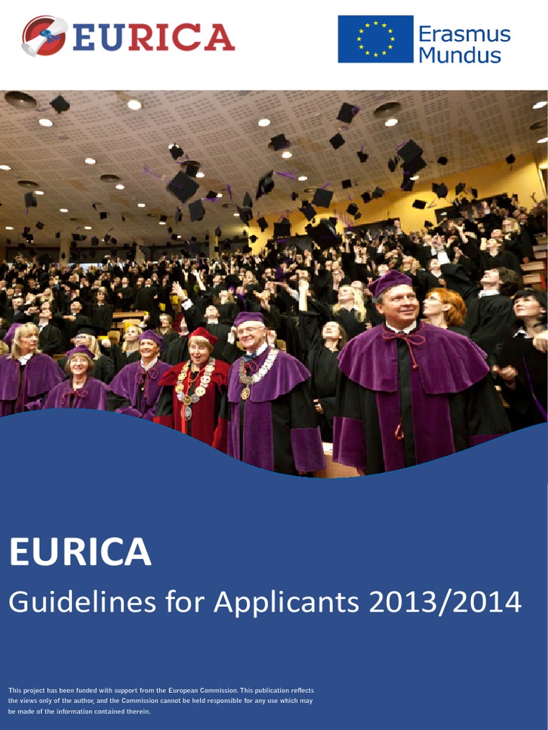 Eurica Guidelines For Applicants | PDF | Academic Degree | Engineering