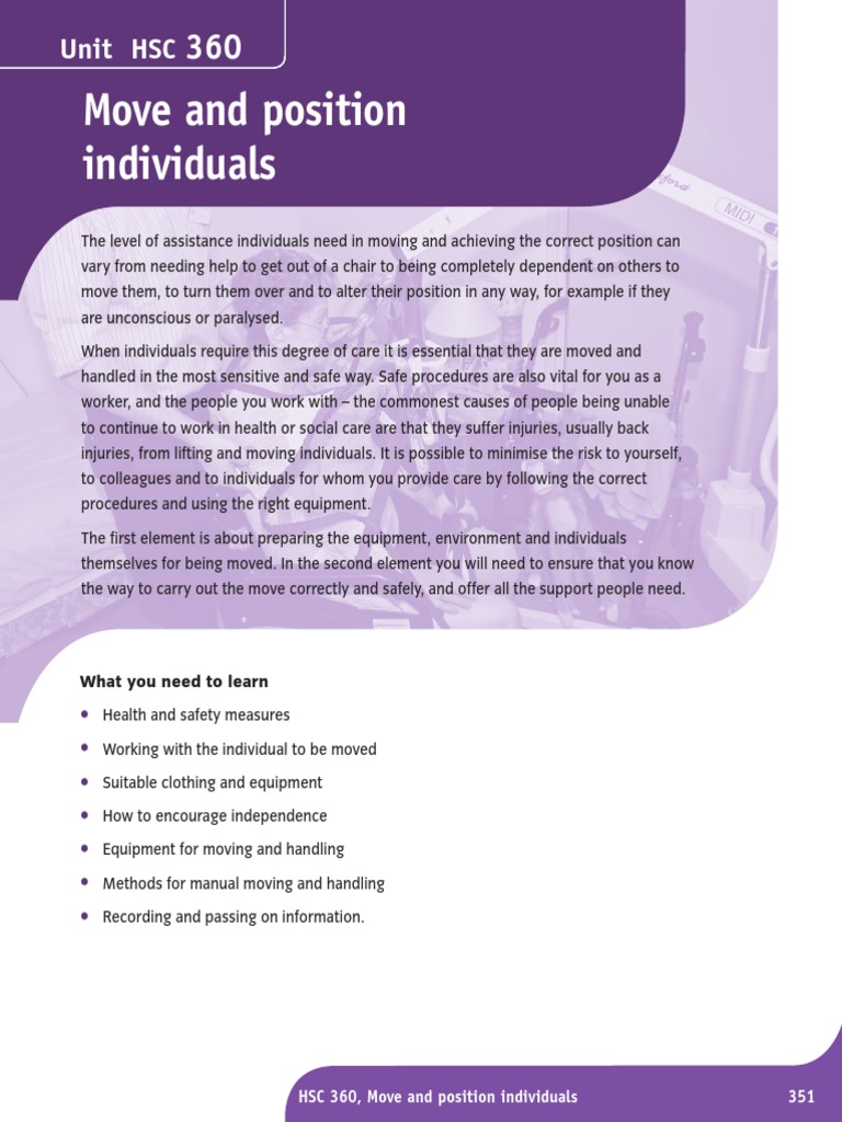 Safe Moving and Positioning Practices | PDF | Career & Growth