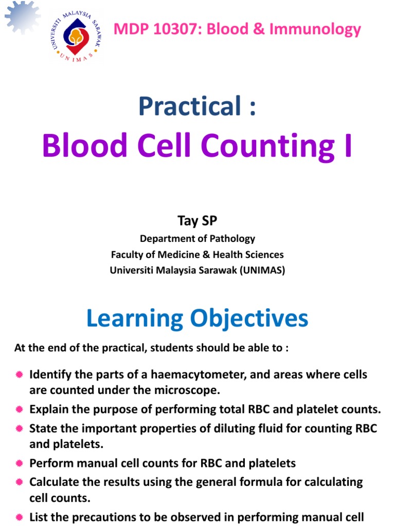 Practical - Blood Cell Counting I | PDF | Red Blood Cell | Blood