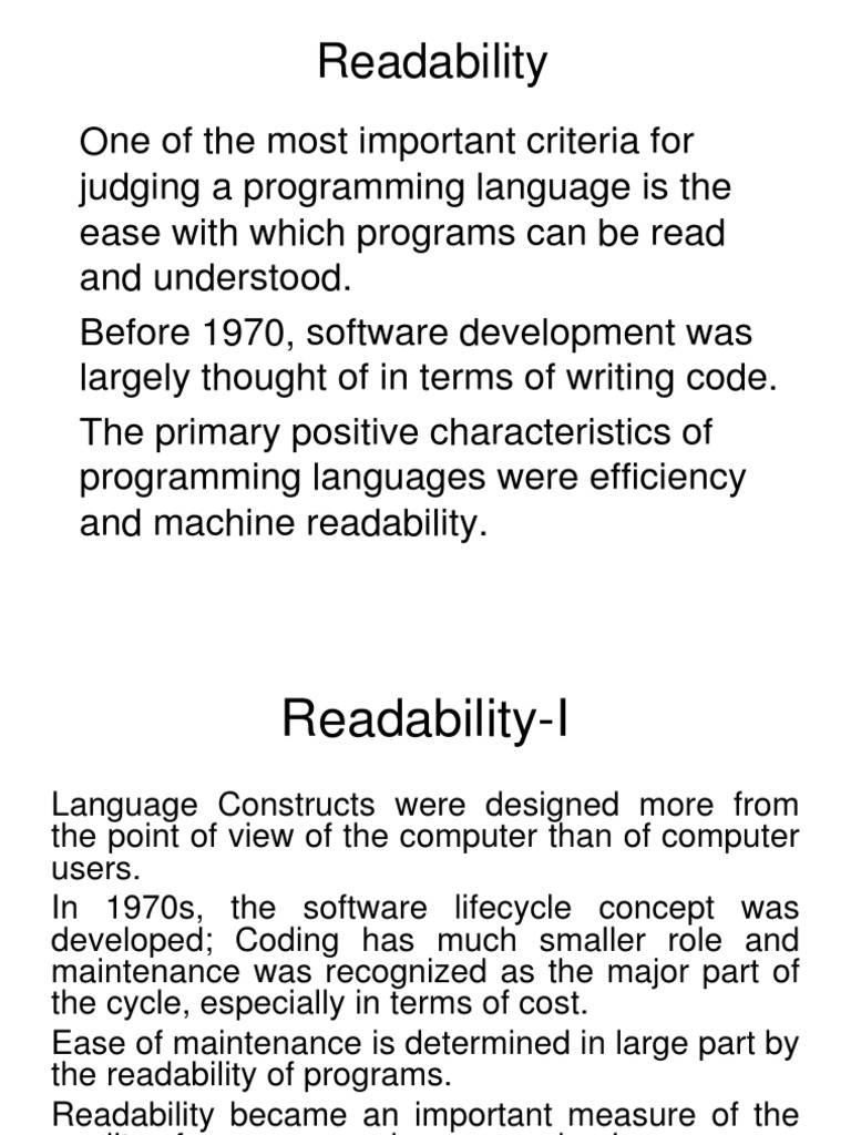Language Evaluation Criteria | PDF | Programming Language | C ...