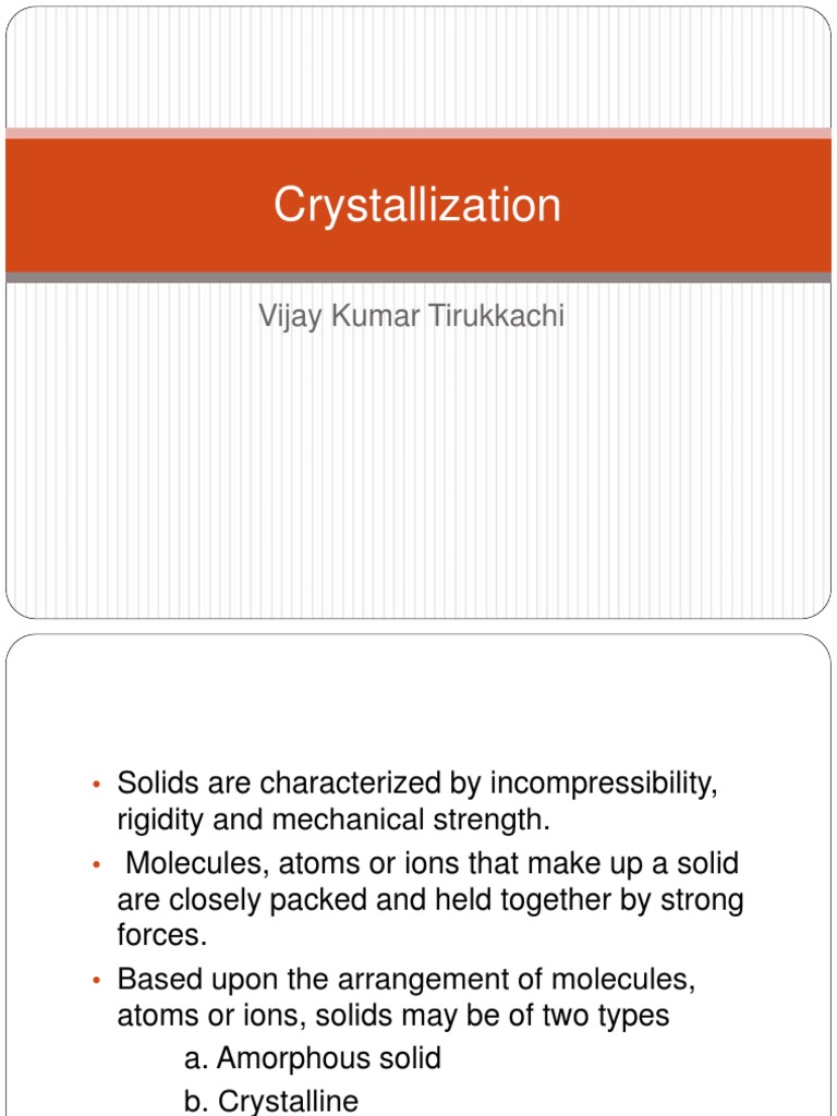Crystallization Meaning