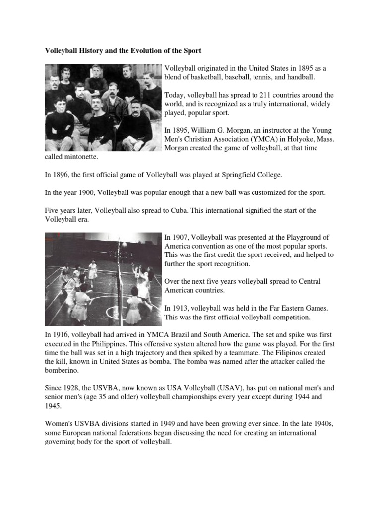 Volleyball History and The Evolution of The Sport | Download Free PDF ...