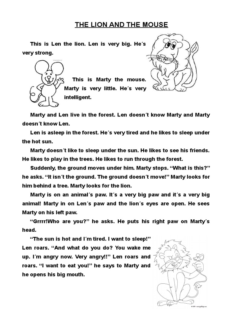 The Lion and The Mouse | PDF