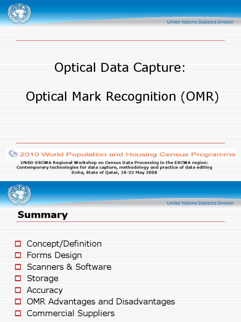 Optical Data Capture: Optical Mark Recognition (OMR) | PDF | Image ...
