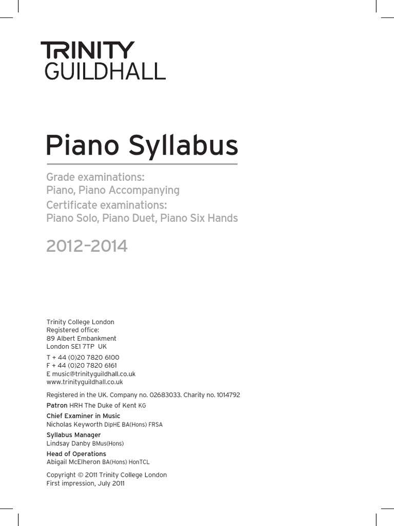 Trinity All Grades | PDF | Chord (Music) | Musical Compositions