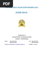 Schedule CSAB Special 2025 | PDF