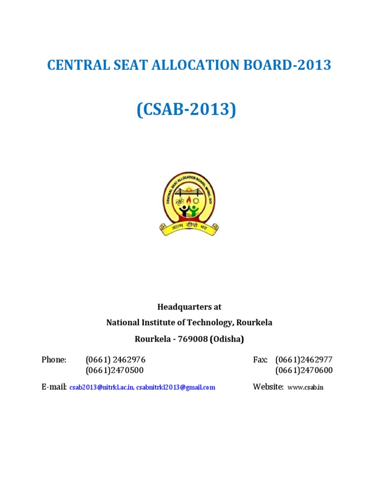 Tentative Seat Allocation Schedule | PDF | Government | Business