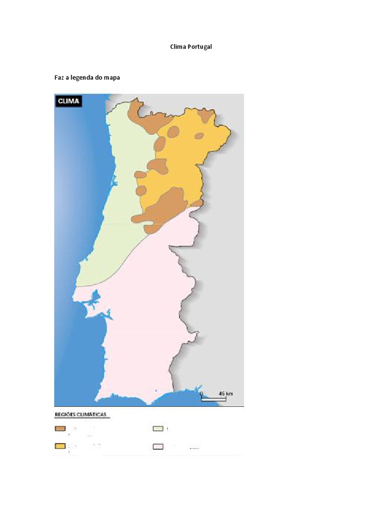 Clima e Vegetação de Portugal | PDF