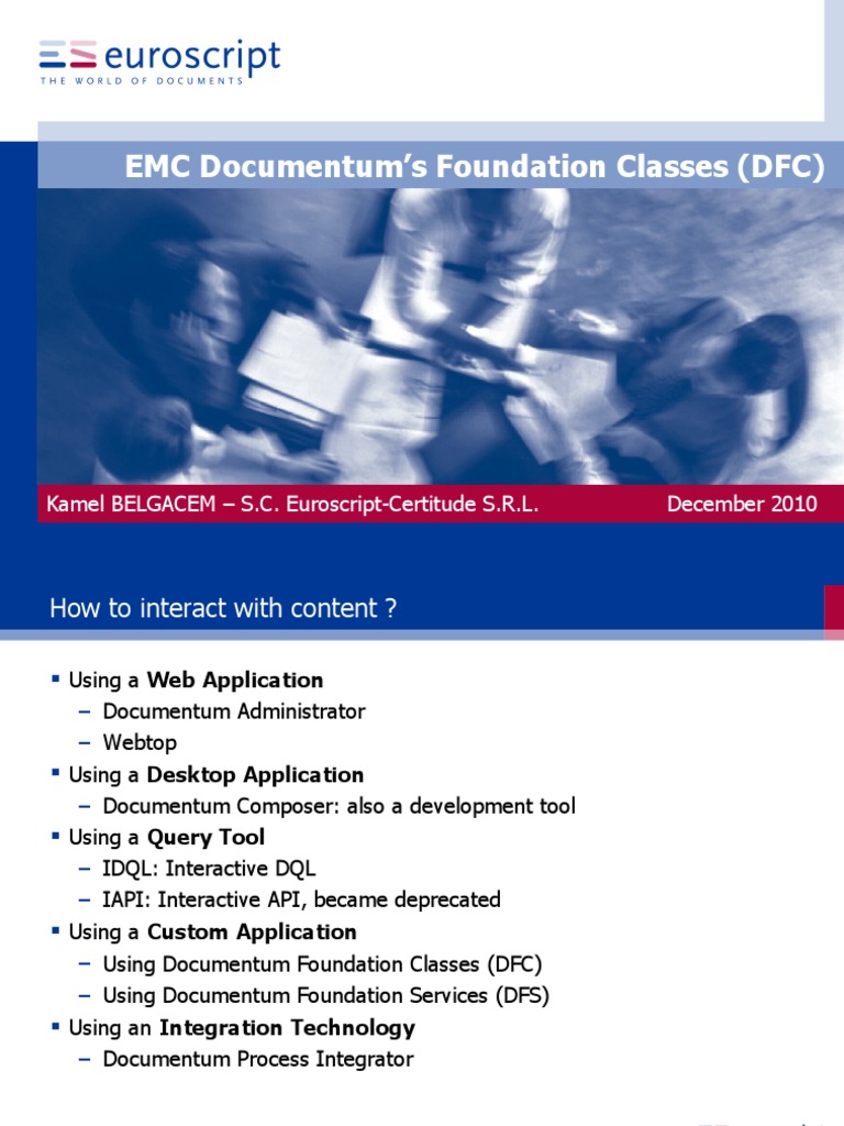Documentum Foundation Classes | PDF | Computer Architecture | Information Retrieval