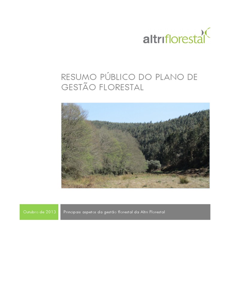 Resumo Público Plano de Gestão Florestal Altri Florestal 2013-2016 ...