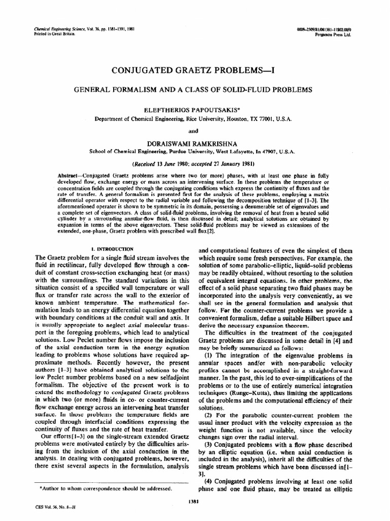 Conjugated Graetz Problems General Formalism and A Class of Solid-Fluid ...