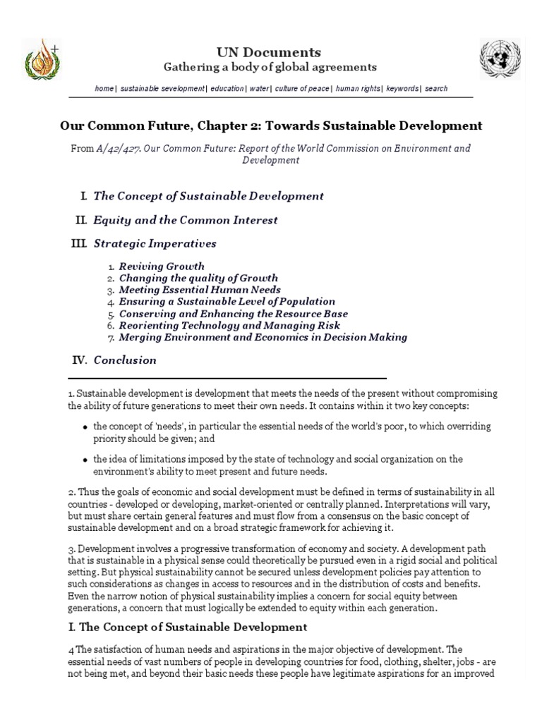 Sustainable Development: Key Concepts | PDF | Sustainability ...
