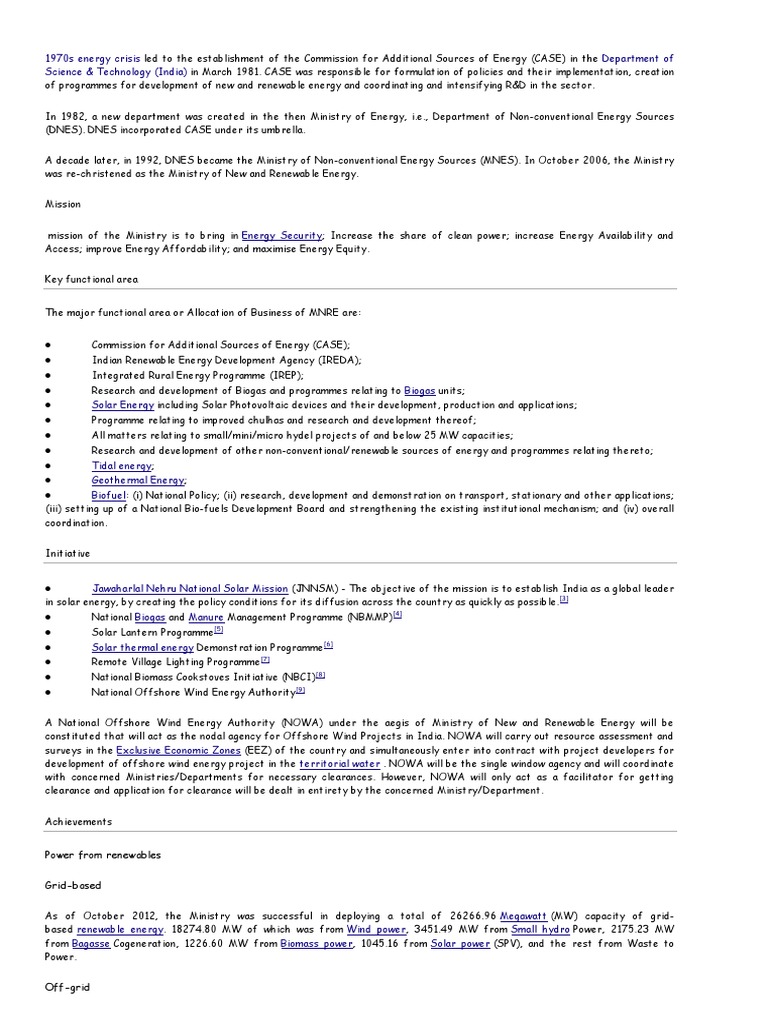 1970s Energy Crisis | PDF | Wind Power | Renewable Energy