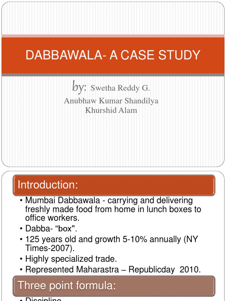 Case Study - Dabbawalas | Download Free PDF | Business | Economies