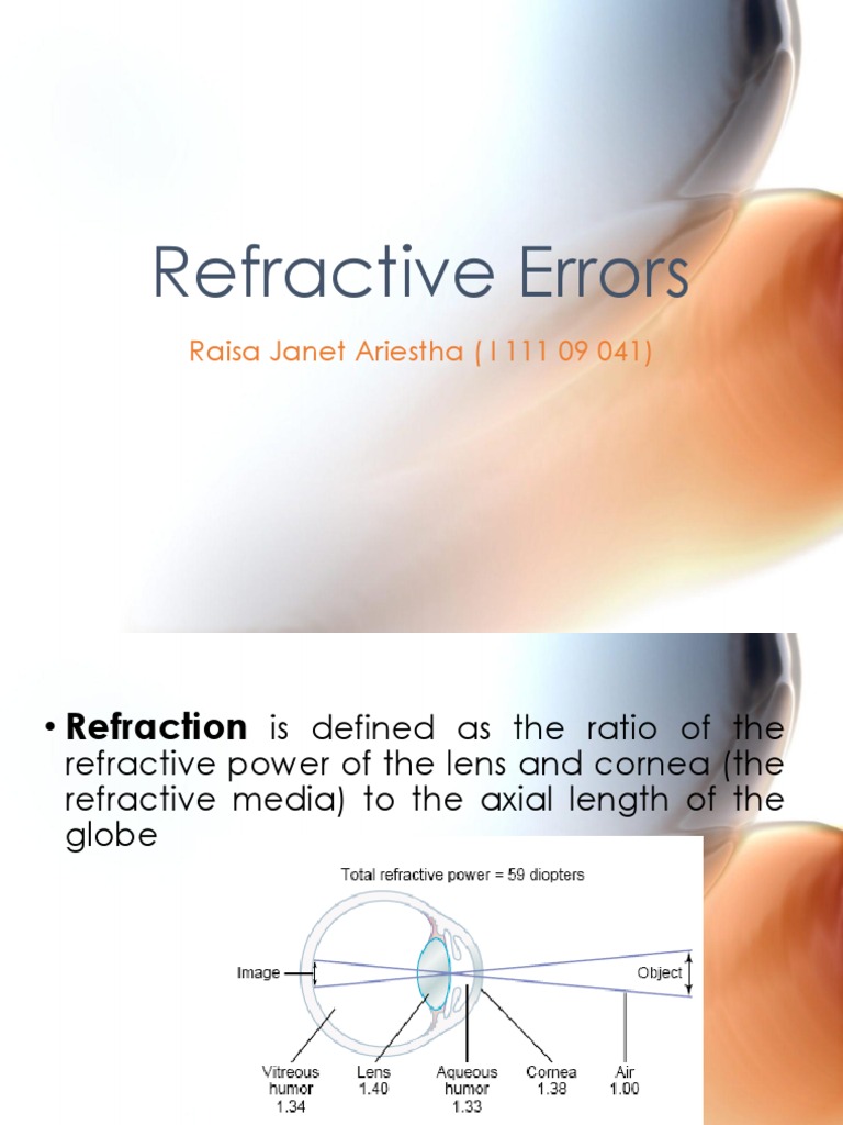 Understanding Refractive Errors | PDF | Lens (Optics) | Vision