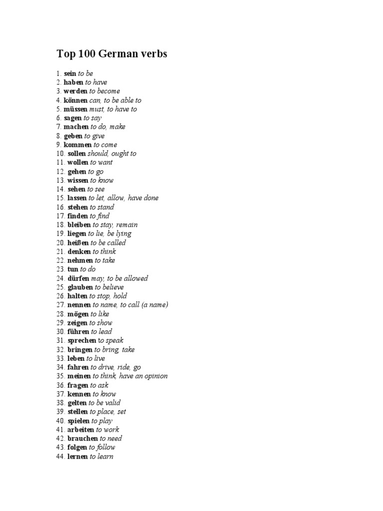 German Words | PDF | Foreign Language Studies | Home & Garden