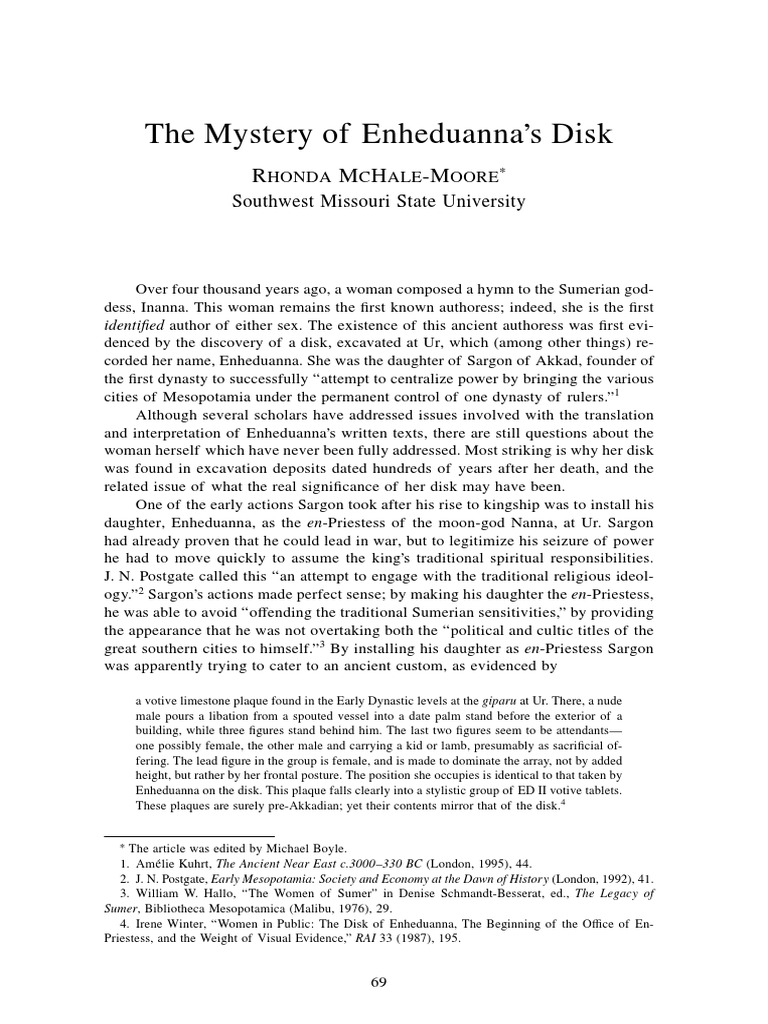 Enheduanna | PDF | Ur | Sumer