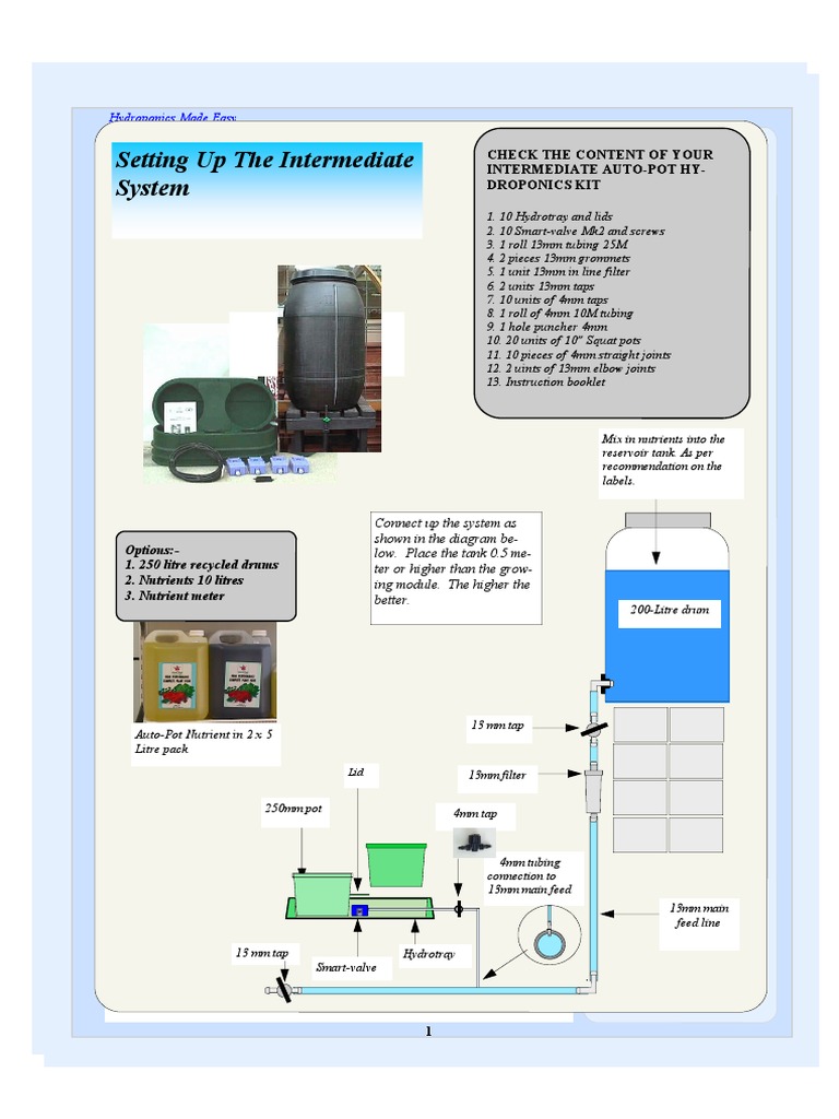 Autopot How to Get Started 2 | Hydroponics | Pump