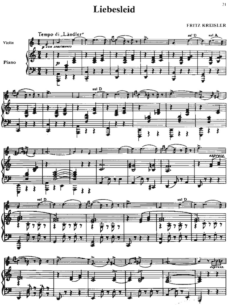 Liebeslied Kreisler | PDF