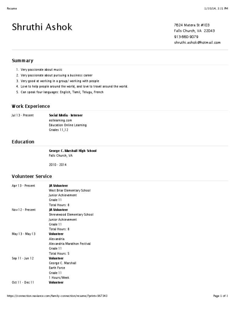 Resume - Final | PDF