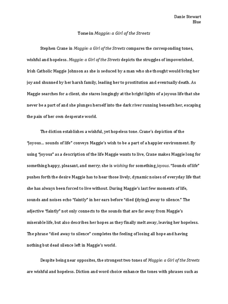 Wishful vs. Hopeless Tone in Maggie | PDF