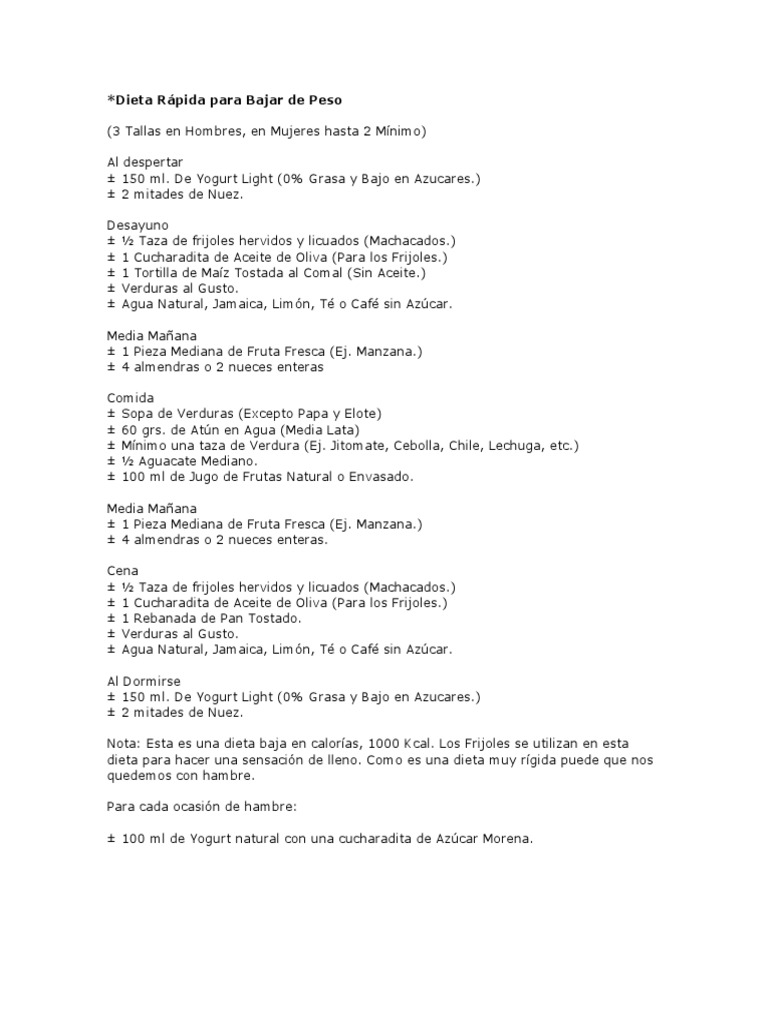 Dietas DR Bolio | PDF