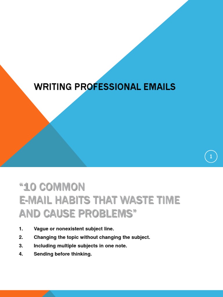 Writing Effective Emails | PDF | Email | Computing