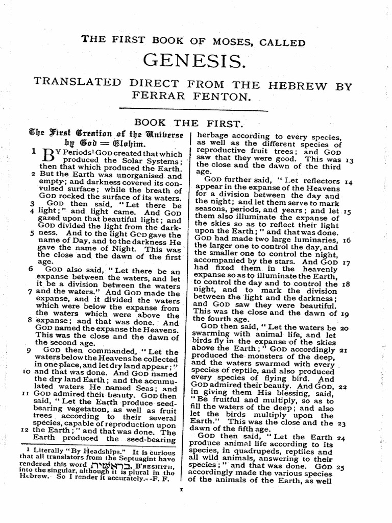 Ferrar Fenton Bible | PDF